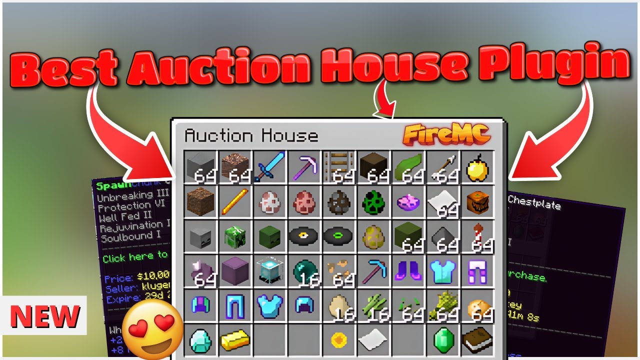 Minecraft AuctionHouse Plugin + Permissions Setup | Best AuctionHouse plugin in Aternos Server ...