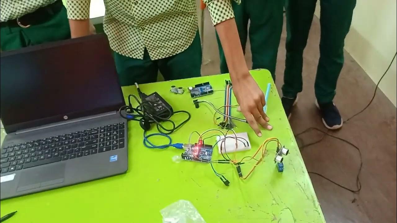 Mini radar system Arduino project (+2 JK high school Rajmahal) Maker lab - YouTube