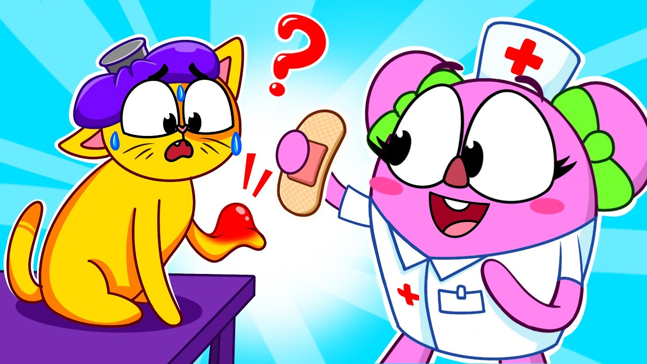 My Kitty Got a Boo-Boo | Take Care of Your Kitty+More Funny Cartoons ...