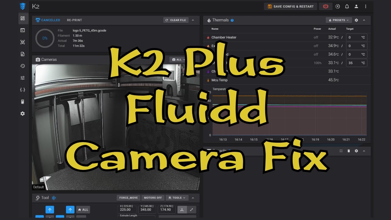 K2 Plus Fluidd Camera Fix - YouTube