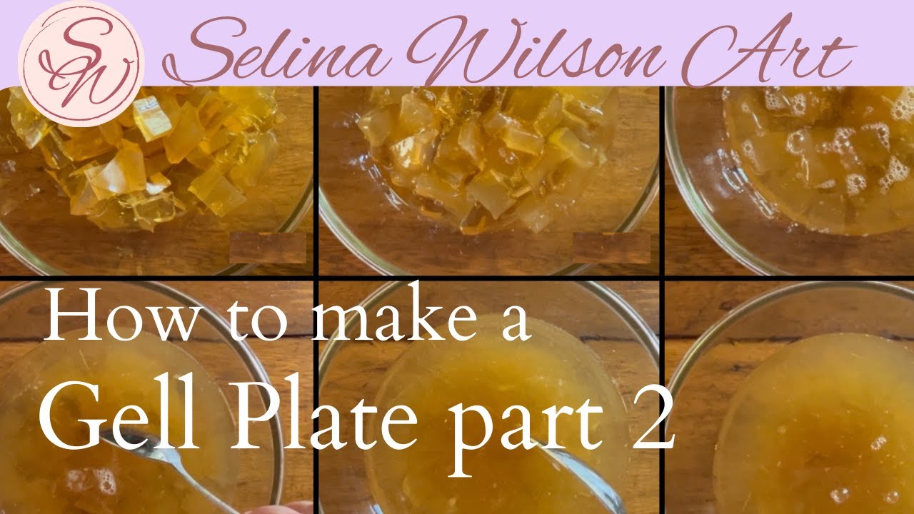 How to make a gell plate part 2 - YouTube