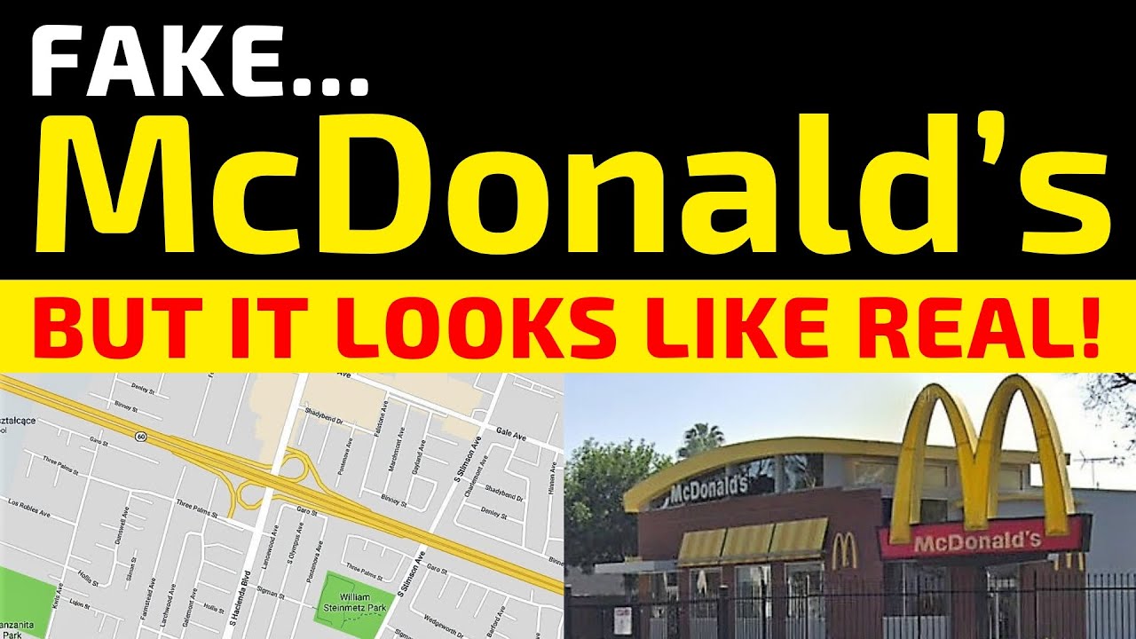 Fake McDonald's discovered! Where it is? - YouTube