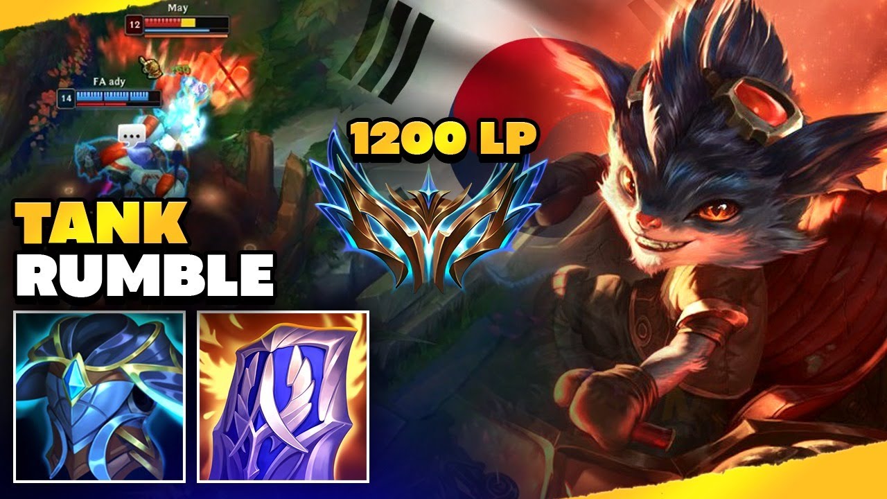 Tank Rumble oynayarak Kore challenger 1200 puan olan oyuncu - YouTube