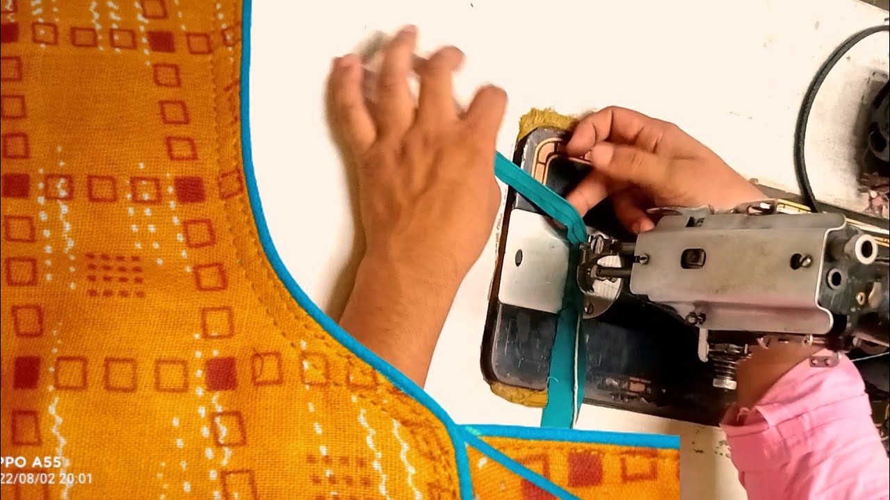 How To Make Piping Easy Method চিকন পাইপিং sewing tutorial - YouTube