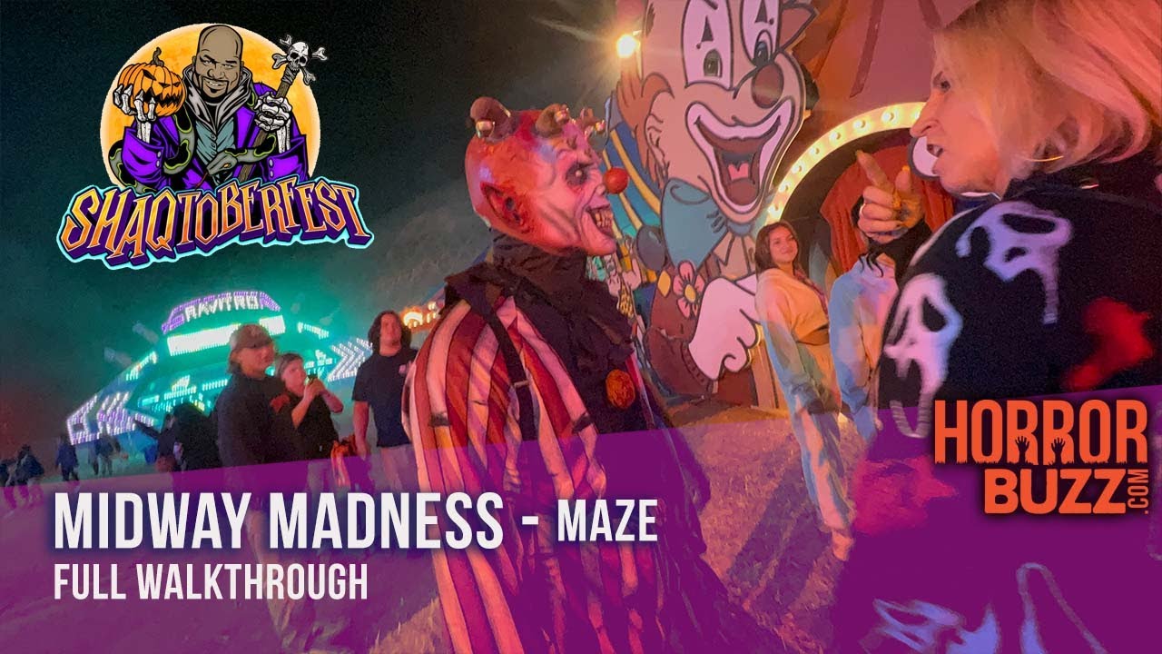 Midway Madness Maze FULL WALKTHROUGH - Shaqtoberfest (2022) - YouTube
