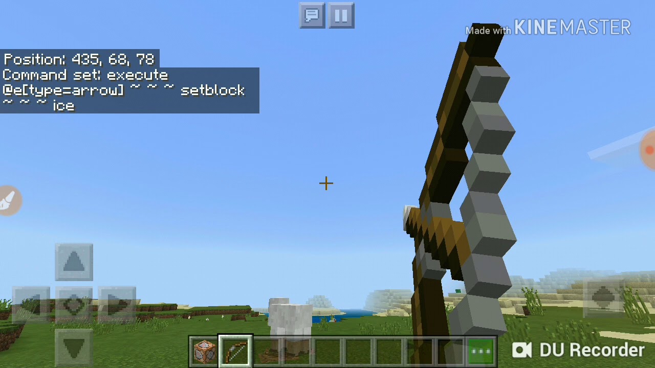 Cara membuat panah ajaib di minecraft pe - YouTube