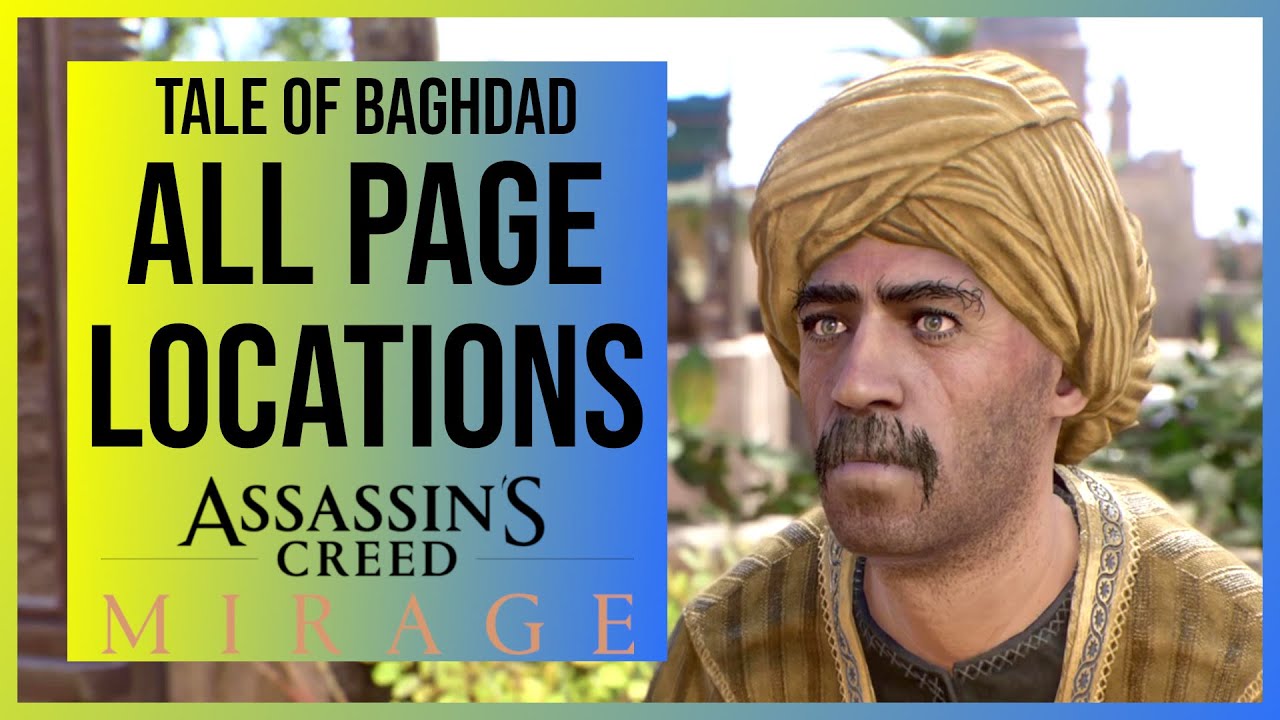 Assassins Creed Mirage: Page Locations for Observatory Tale of Baghdad ...