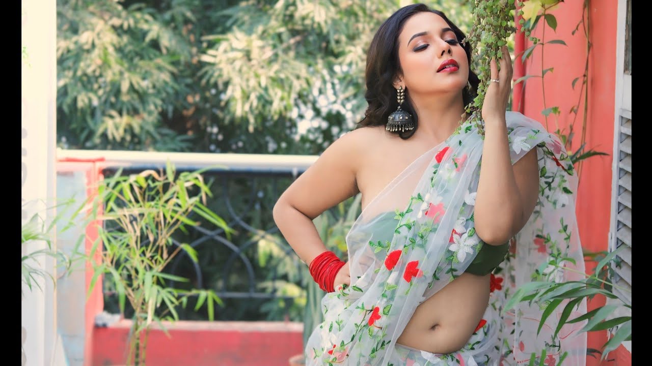 BARSHA SEN | BONG CURVY MODEL | SAREE FASHION VLOG | NET FANCY SAREE | SAREE LOVER - YouTube