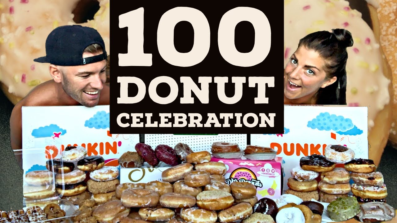 100 DONUT CELEBRATION IN 24H | CELEBRATING 1000 SUBSCRIBERS 🎈 - YouTube