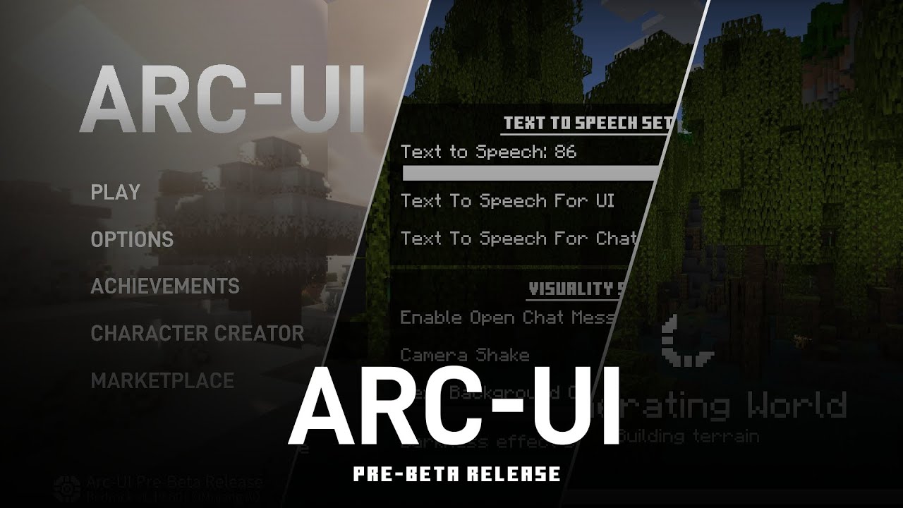 ARC-UI Original Trailer/Pre-Beta[ Minecraft: Bedrock Edition ] - YouTube