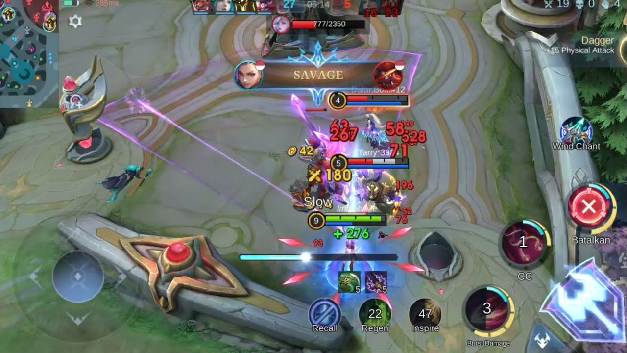 main ixia 4 kali savage MOBILE LEGENDS INDONESIA di clasik - YouTube