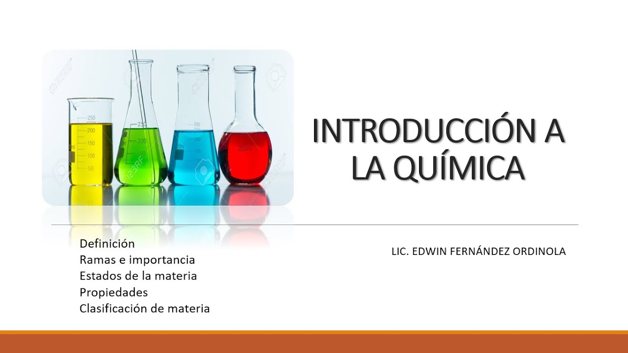Qumica Introduccin Materia Y Definicin De Qumica Introducción A La