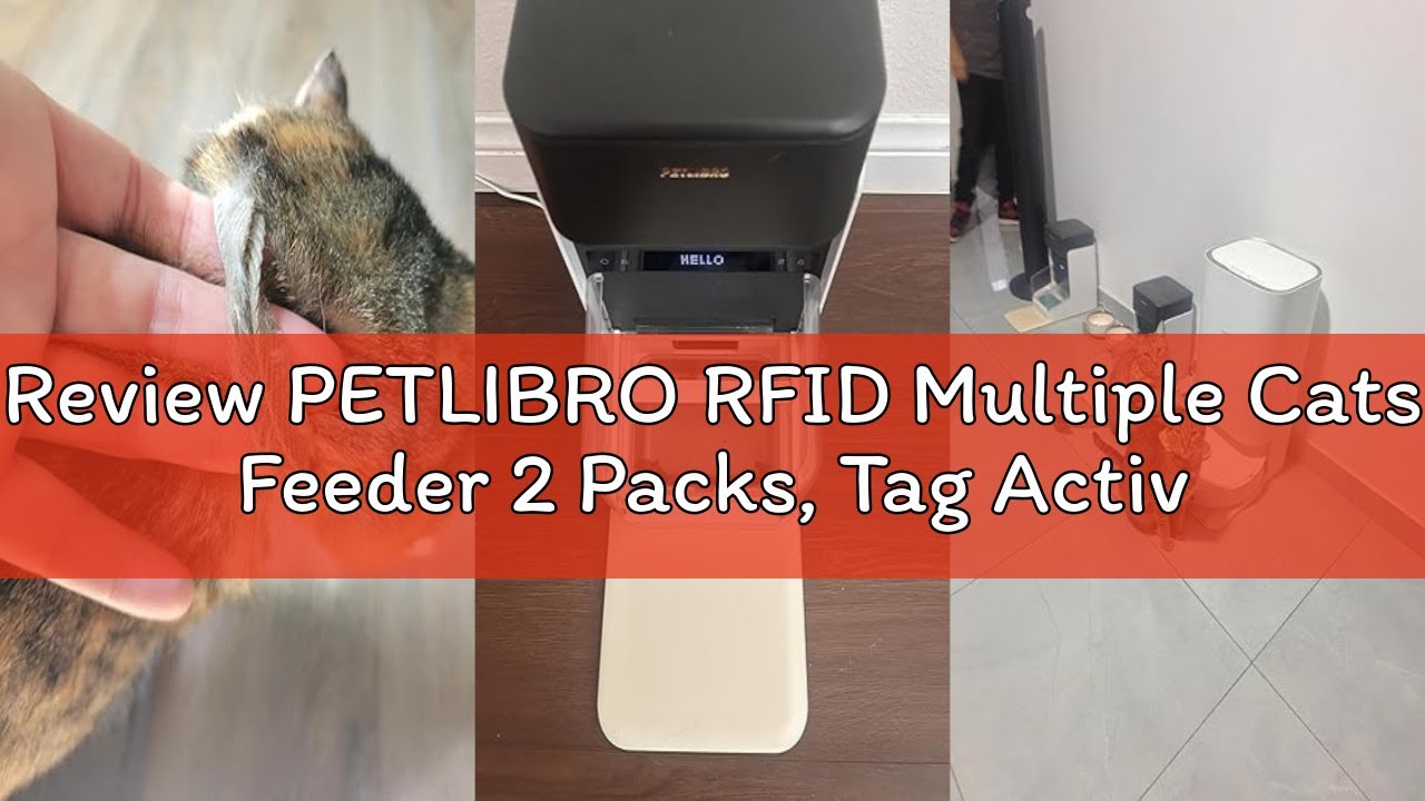 Review PETLIBRO RFID Multiple Cats Feeder 2 Packs, Tag Activated ...