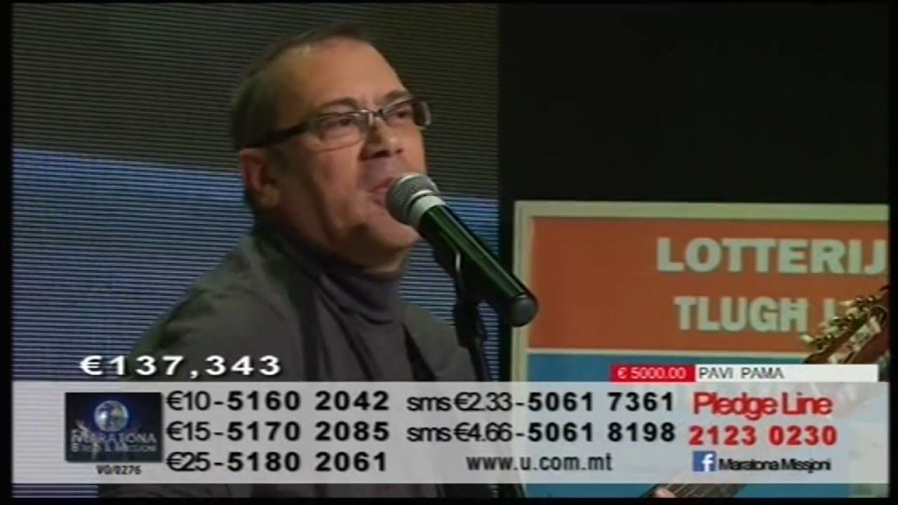 Vince Fabri - Flimkien B'Solidarjeta on Maratona Missjoni 2017 - YouTube