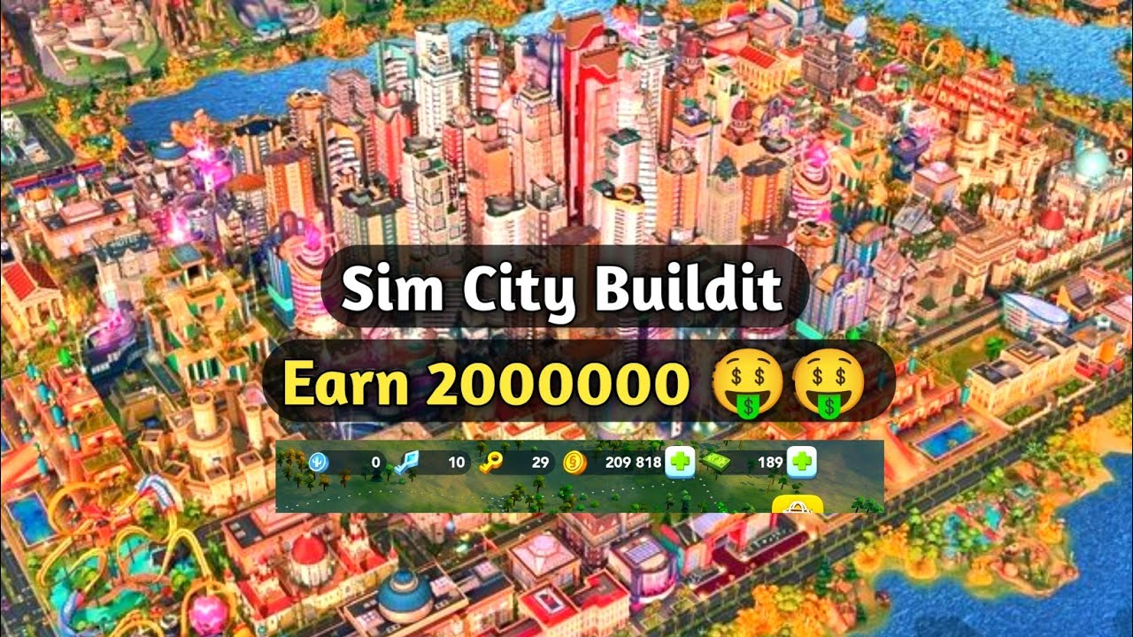 Earn 20000000 🤑🤑 in simcity buildit | how to earn money in simcity ...