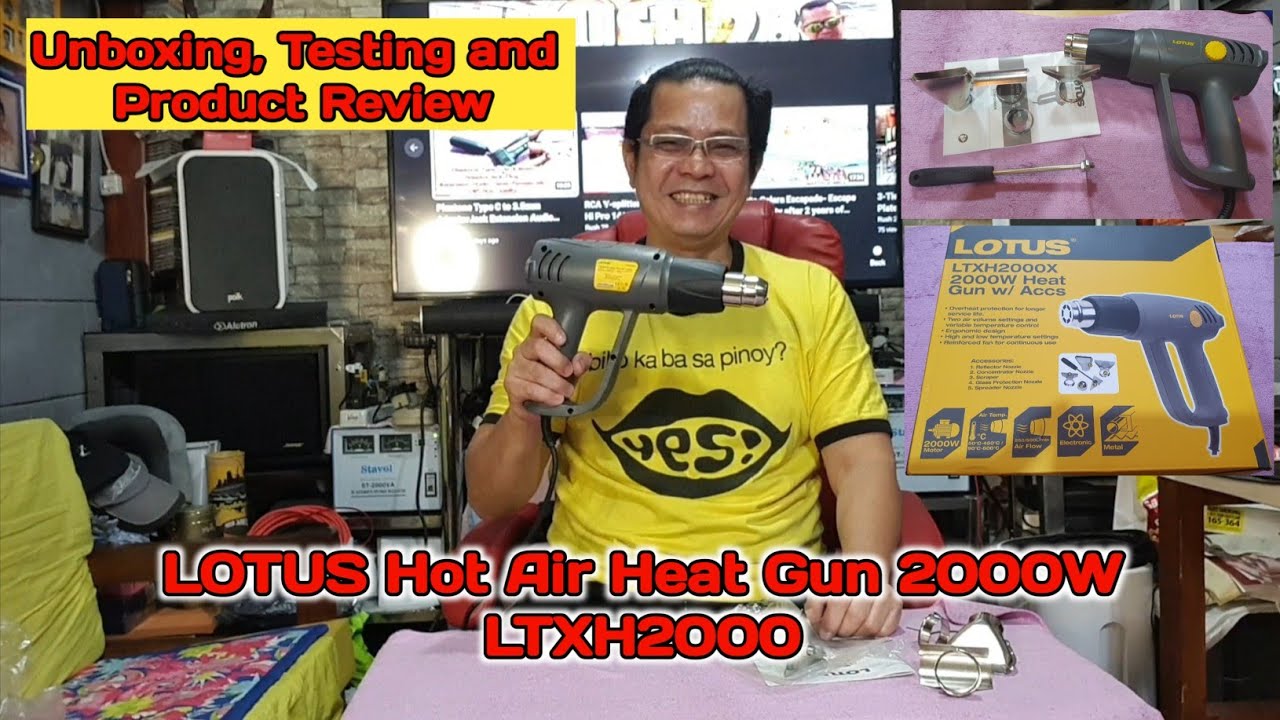 LOTUS Hot Air Heat Gun 2000W LTXH2000||Unboxing, Testing and Product ...
