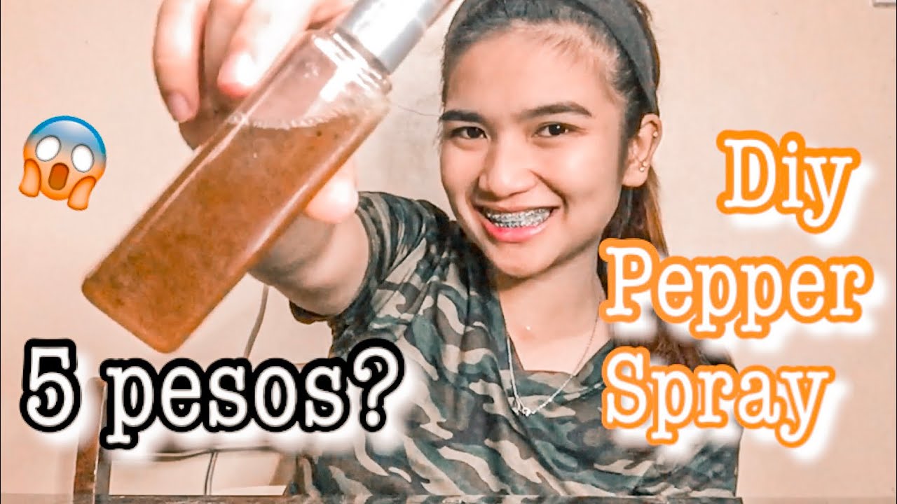 Diy Pepper Spray (5 pesos lang?) - YouTube