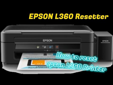 Epson L360 printer Resetter - YouTube