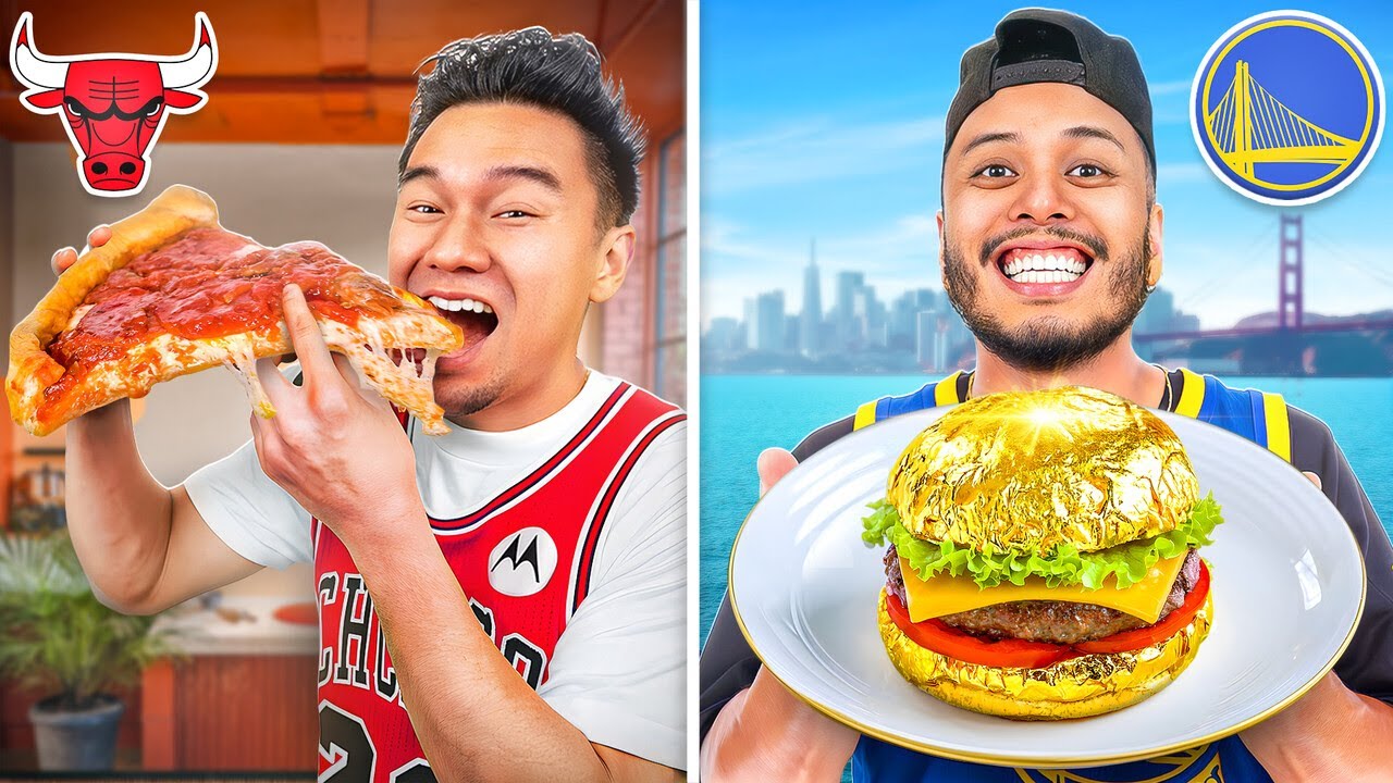 Eating Every NBA Team's Signature Foods - YouTube