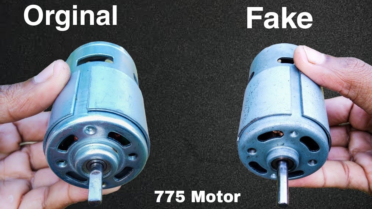 Original 775 Motor vs Fake 775 Motor - YouTube