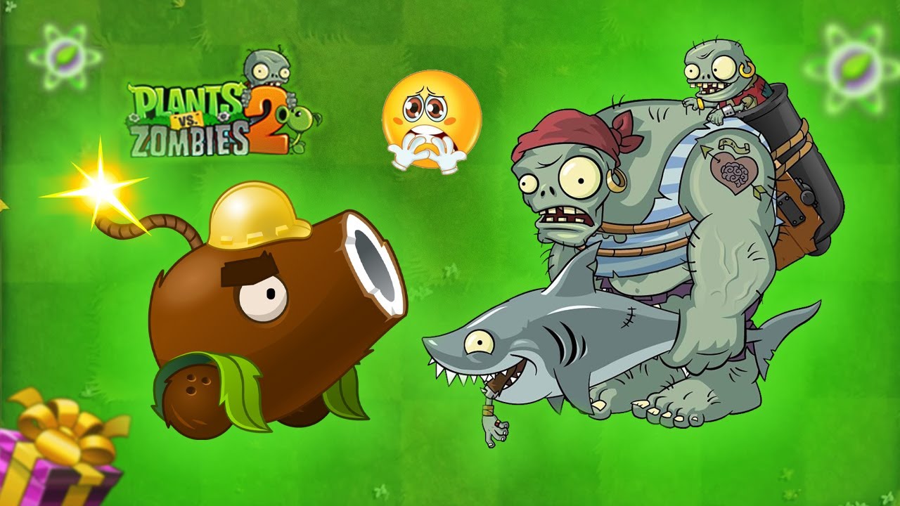 Epic Showdown: New Coconut Cannon vs. Shark Zombie! | PvZ 2 Battle ...