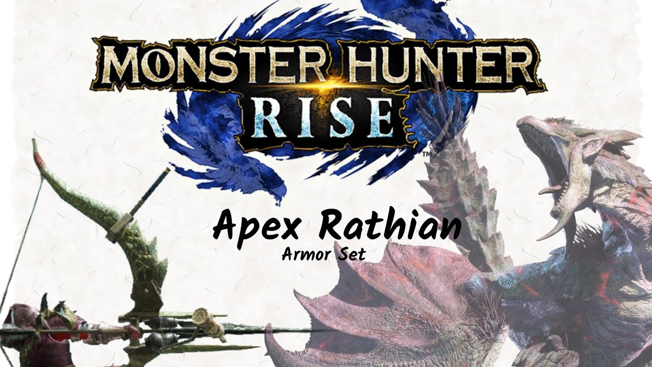 Monster Hunter Rise: Fanmade Apex Monster set #3: Apex Rathian - YouTube