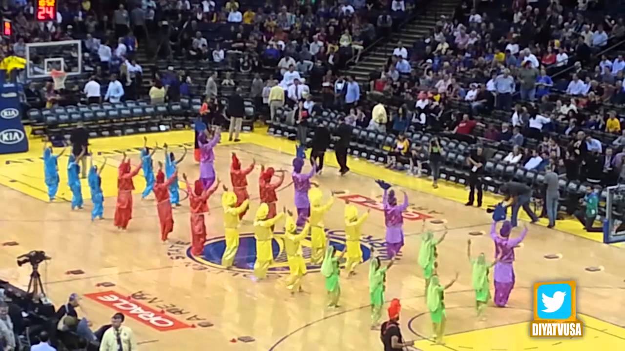 Bhangra Empire NBA halftime show - 2014 Bollywood Night at Golden State ...
