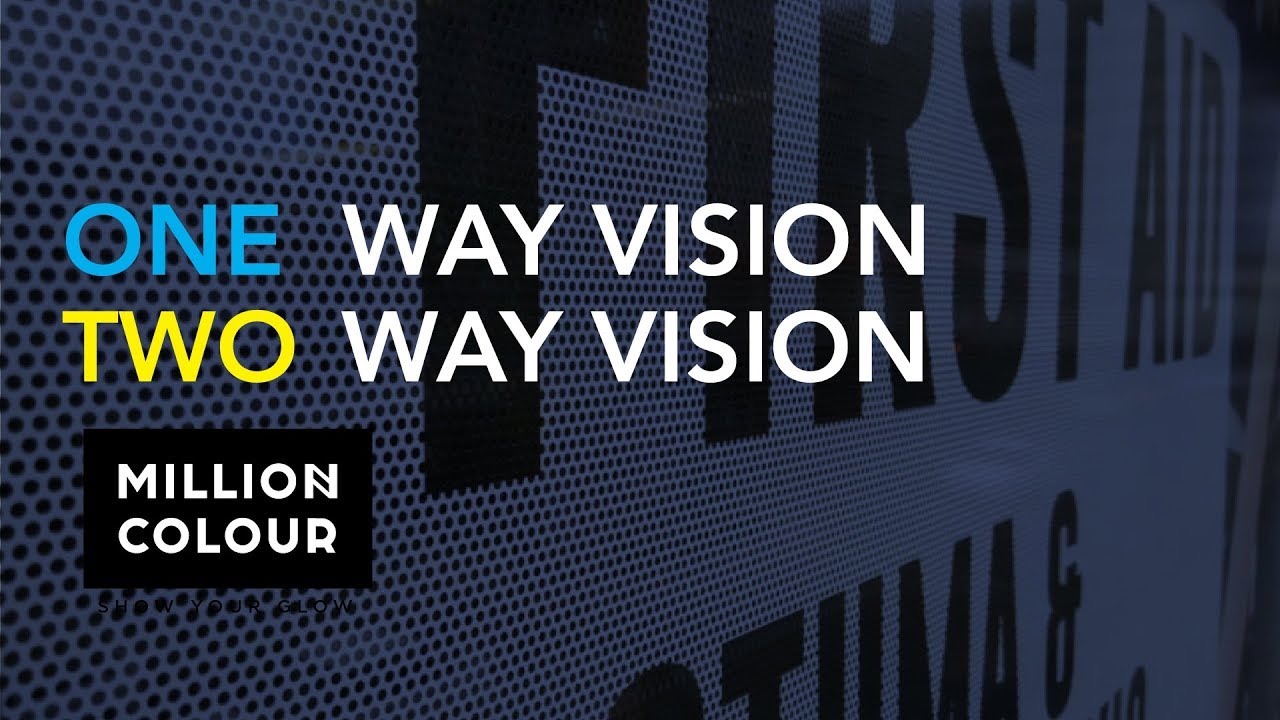 Glass Sticker Idea Suggestion One Way Two Way Vision Sticker ...