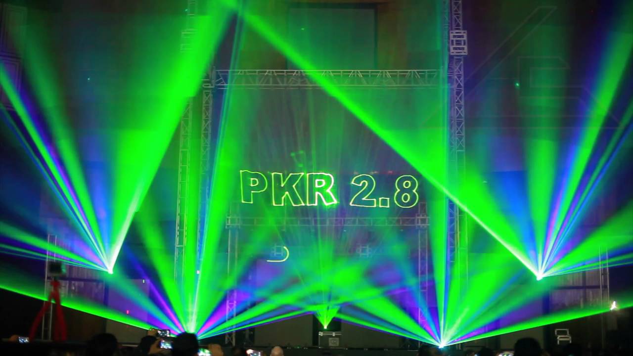 Beam and Animation Laser Show PharmEvo - YouTube