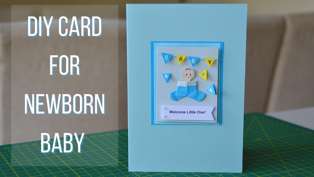 DIY Greeting Card for Newborn Baby | Welcome Baby Card | Step by Step ...
