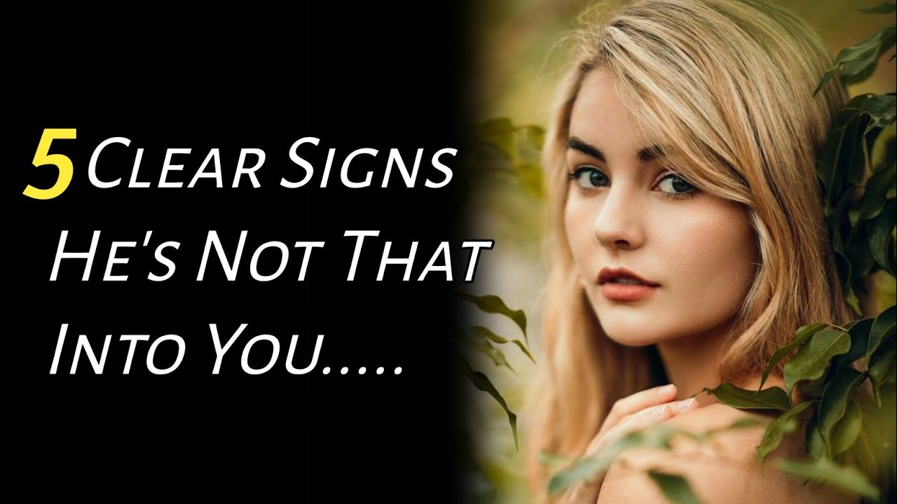 5 Clear Signs He's Not That Into You: Decode His Behavior with Simple ...
