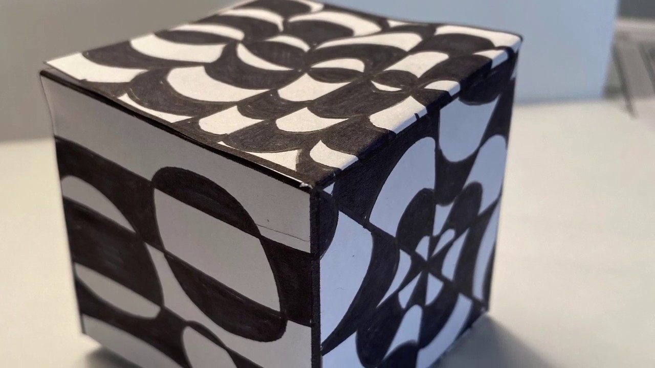 Op Art Cube - YouTube