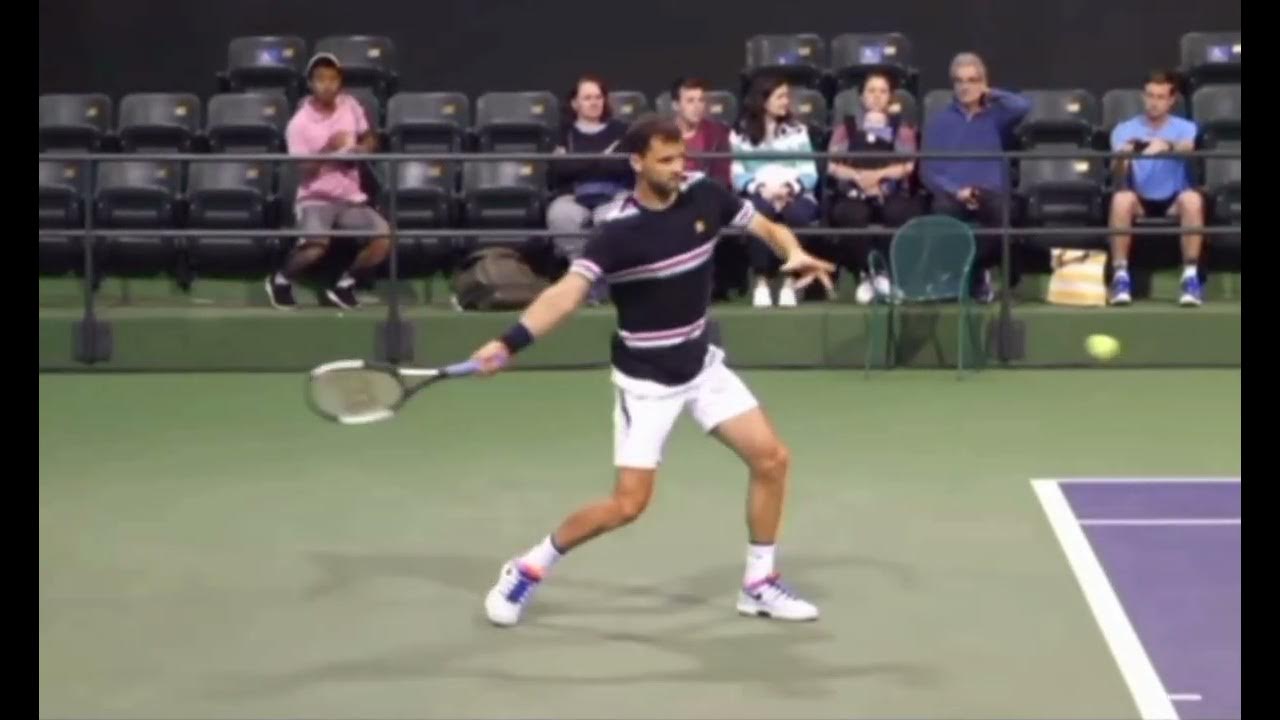 Dimitrov Forehand Slow Motion - YouTube