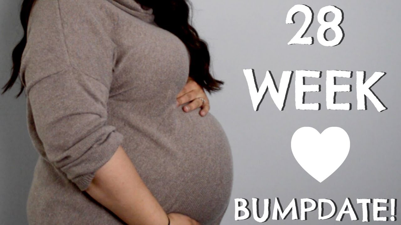 28 WEEK BUMPDATE! || Pregnancy After Loss - YouTube