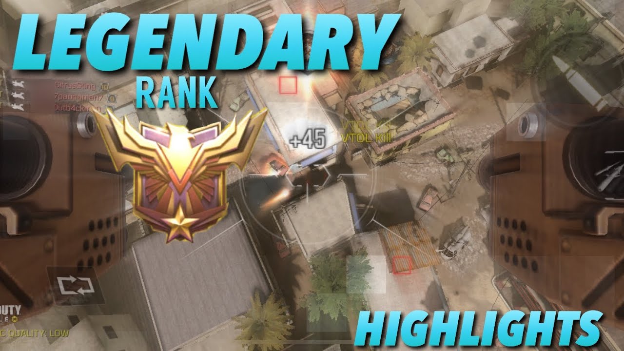 Call Of Duty Mobile : Legendary Rank Highlights #4 - YouTube