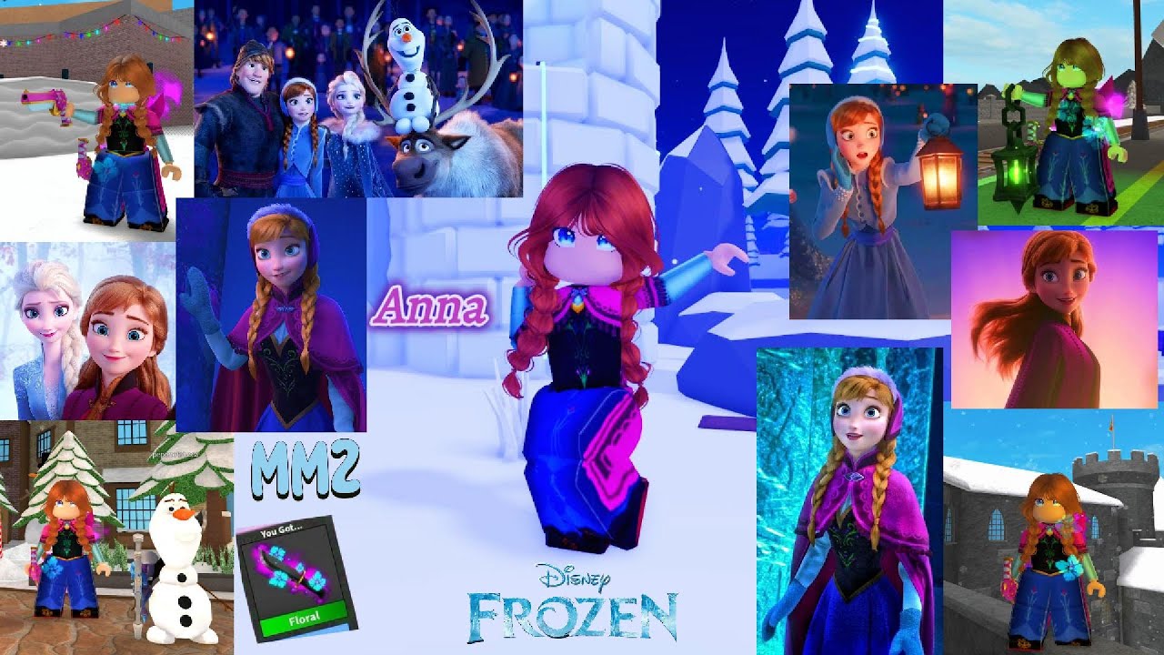 Frozen Playing MM2 as Anna ️CHRISTMAS UPDATE ️GAMEPLAY i met Olaf in ...