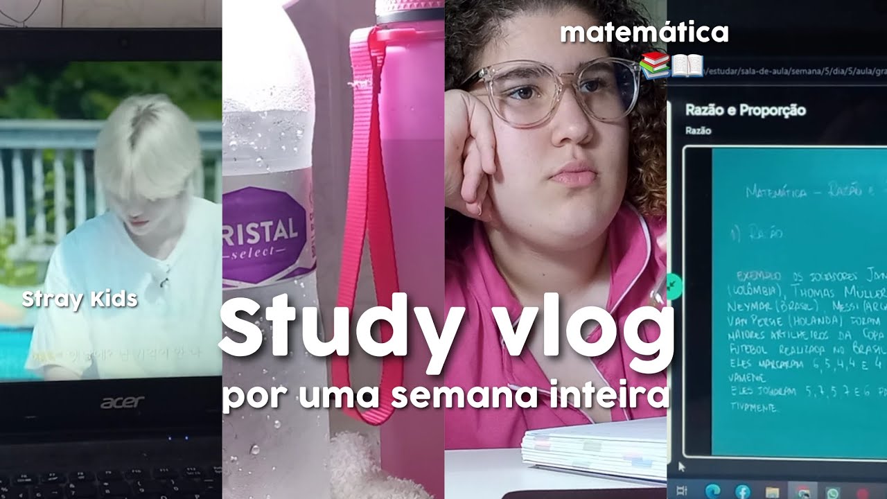 Vlog |Uma semana de estudos comigo + estudos para o vestibular - YouTube