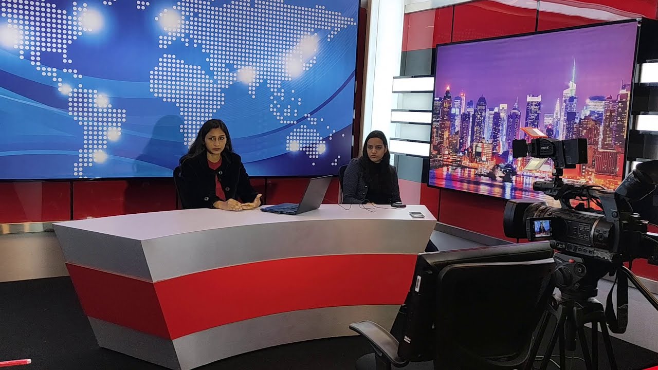 Anchoring Class in India Today Media Institute Studio - YouTube