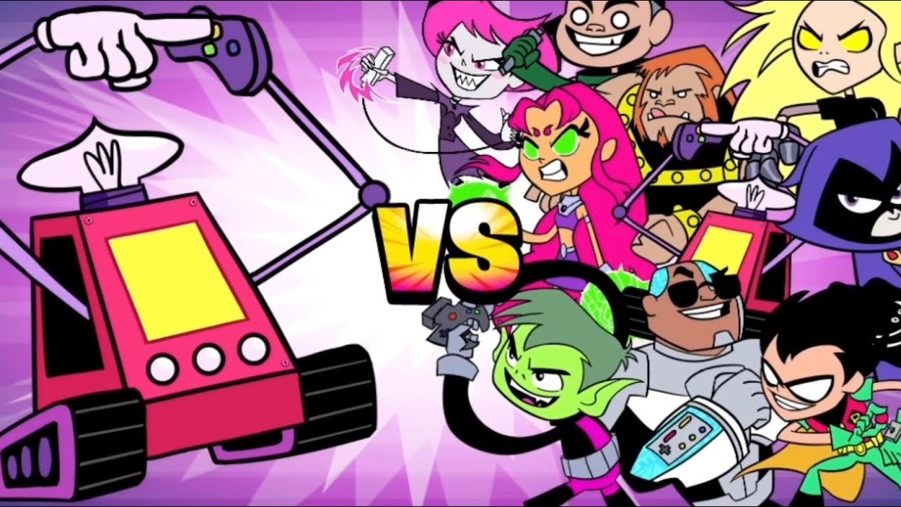Teen Titans Go Jump Jousts Pain Bot vs All Who destroyed Pain Bot ...