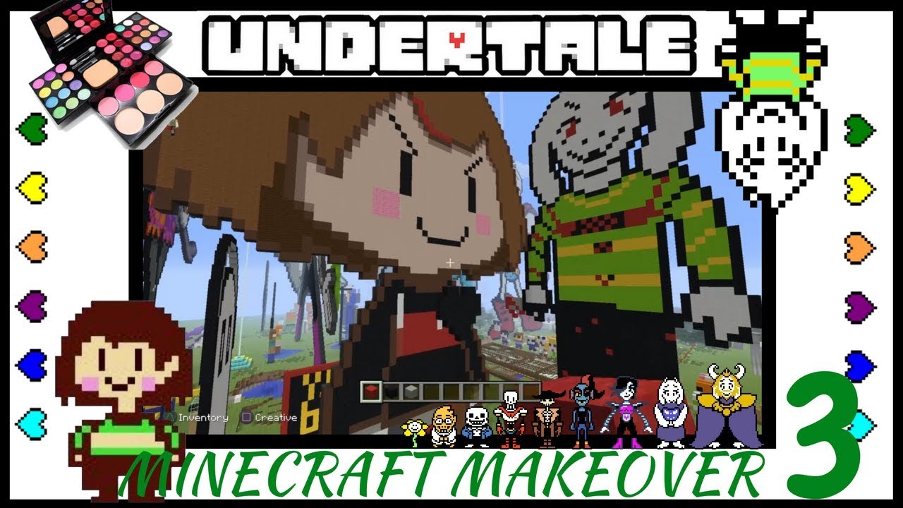 CHARA AND ASRIEL MAKEOVER!!! - Minecraft Makeover 3 - YouTube