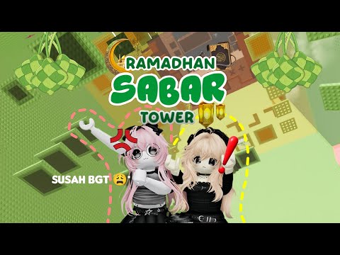 SUSAH BGT TOWERNYA😭👺 w/@Hasnahauraofficial || {voice reveal💗} || roblox Indonesia 🇮🇩