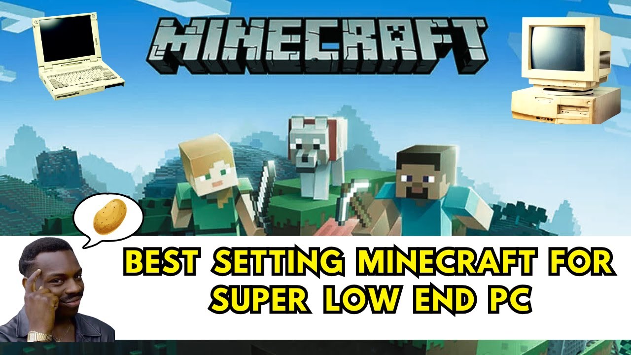 MINCRAFT GRAPHIC SETTING FOR SUPER LOW END LAPTOP/PC | MINECRAFT LAG ...