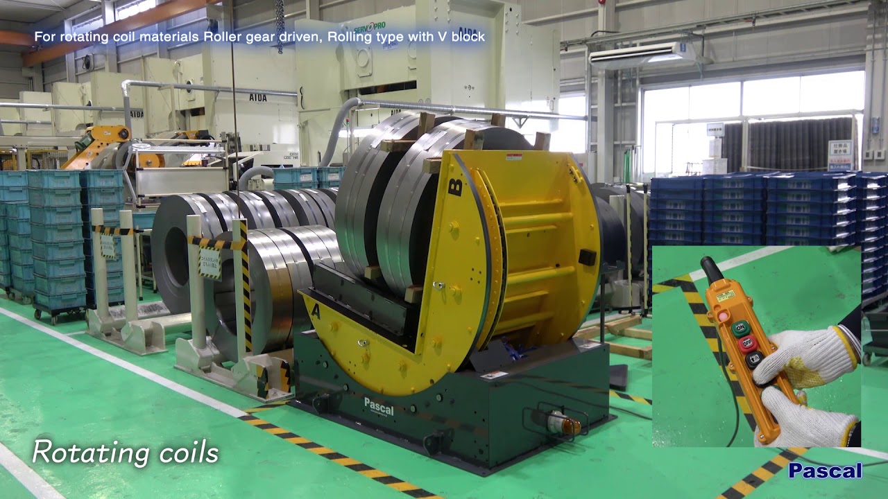 Mold rotator SMR-V For rotating coil materials - YouTube