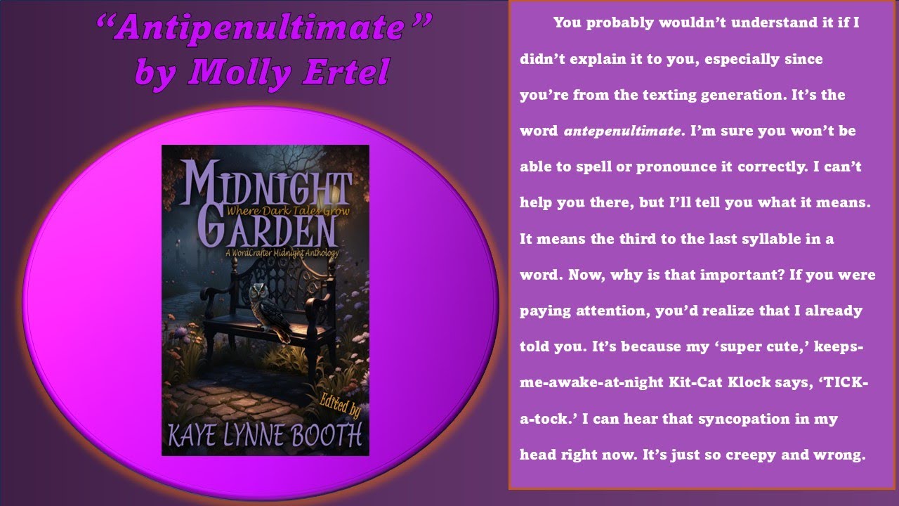 Inspiration for "Antepenultimate" by Molly Ertel - YouTube