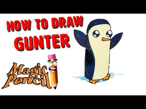 How To Draw Gunter from adventure time | Learn to draw art for kids ...