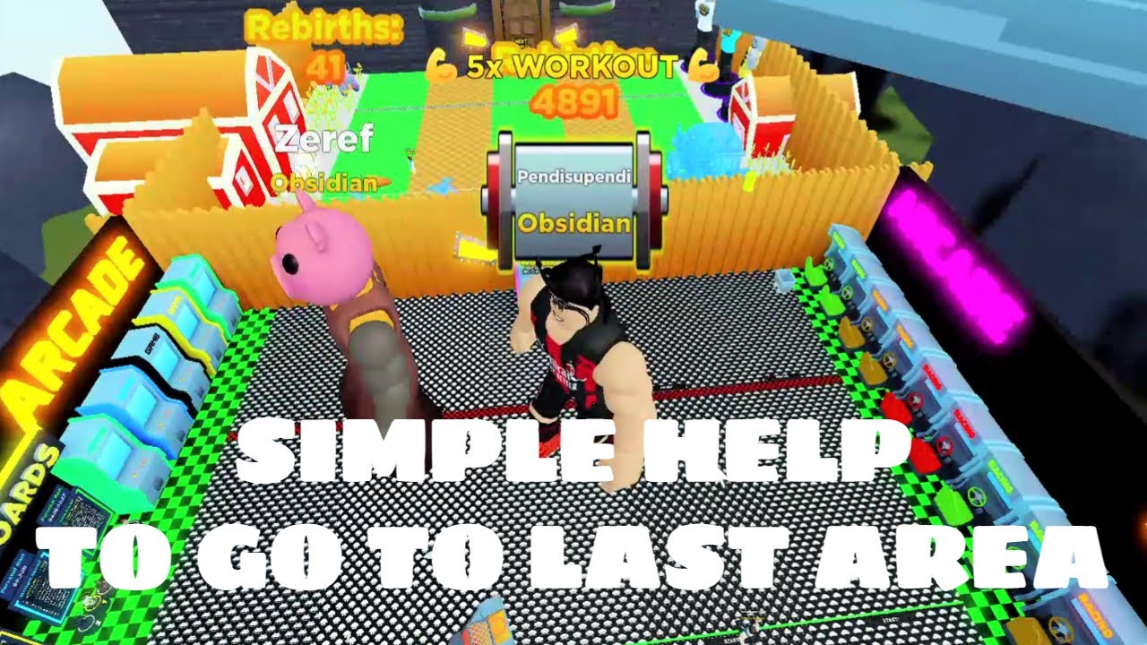 How to Help Others to the Last Area on Strongman Simulator Roblox - YouTube