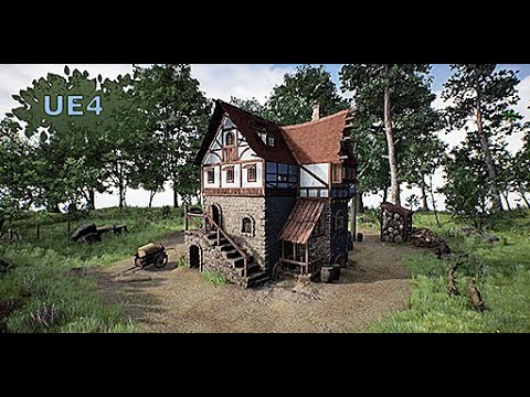 Created 2 floors of medieval building in Unreal Engine 4.27.2 - part 3 ...
