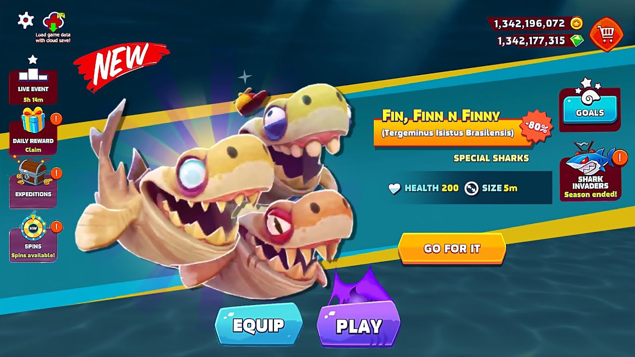 BIG FIN FIN SPESIAL SHARK GOT 90% OFF KILL ALL SHARK - BIG SHARK ...