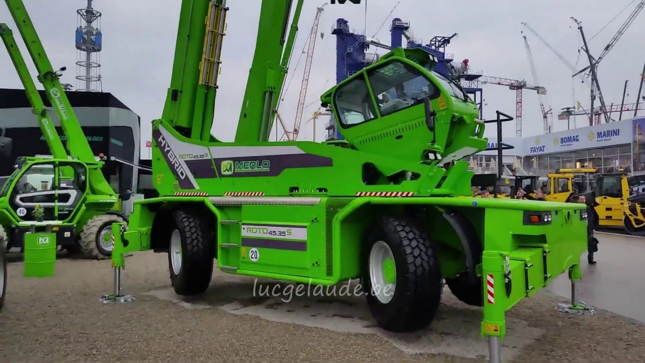 Merlo Roto 45.35 S Hybrid Bauma 2016 - YouTube