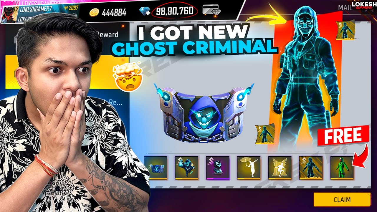 New Ghost Criminal Bundle Giveaway Garena Free Fire - YouTube